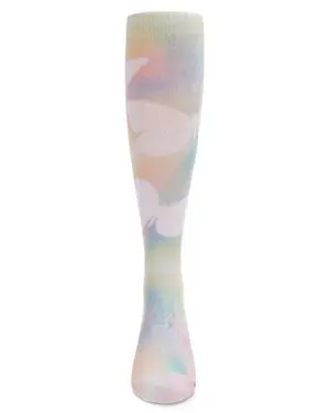 MEMOI Pastel Butterfly Knee High Socks
