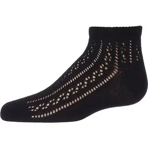 MEMOI Pelerine Anklet Socks Black