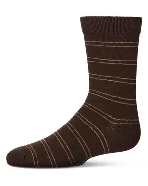 MEMOI Double Lined Dress Socks - Brown