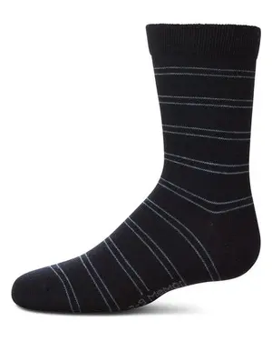 MEMOI Double Lined Dress Socks - Navy
