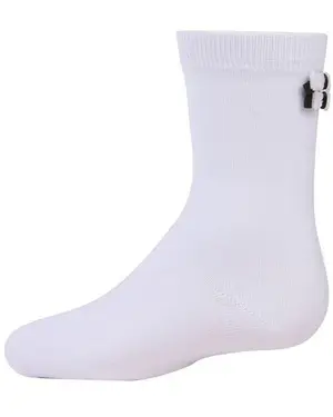 MEMOI Bow Detailed Crew Socks - White