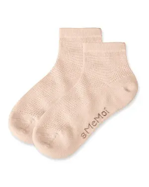 MEMOI Mesh Anklet Socks
