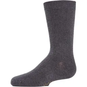 MEMOI Argyle All Over Crew Socks - Gray
