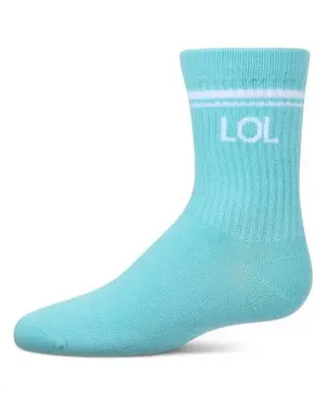 MEMOI Athletic Crew Socks - Seafoam