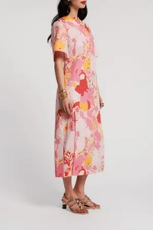 FRANCES VALENTINE Lori Maxi Dress - Pink/multi