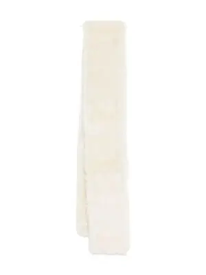 TOTEME Shearling Tuxedo Scarf - Beige