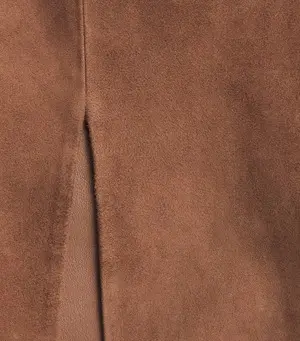Theory Lambskin Suede Slim Trousers