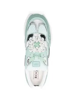 ROGER VIVIER Viv On The Run Sneakers - Silver