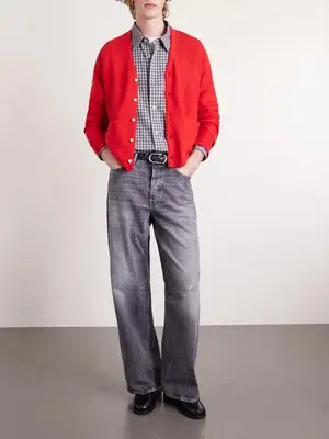Visvim Selmer Wool Cardigan - Red