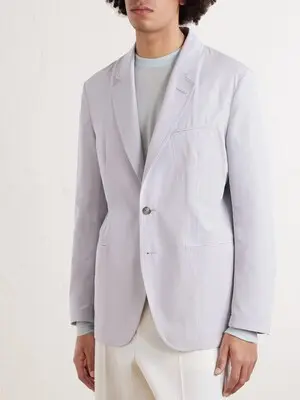 TOM FORD Parachute Poplin Blazer - Gray