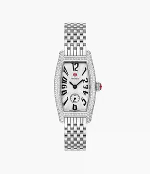 Michele Coquette Diamond Stainless Steel Watch - Silver