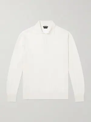 TOM FORD Cashmere Polo Shirt - Neutrals