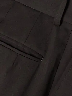 SSSTEIN Pleated Wool-twill Wide-leg Pants