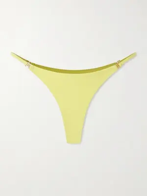 Kiki De Montparnasse Coeur Bikini Briefs - Yellow