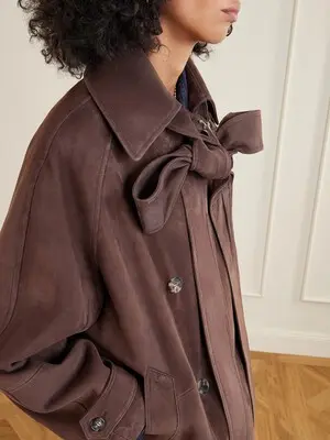 Loewe Double-breasted Suede Jacket