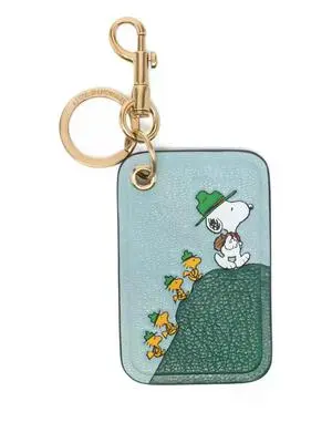ANYA HINDMARCH X Peanuts Snoopy Key Ring - Blue