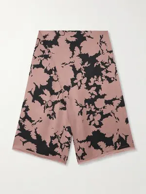 Dries Van Noten Printed Twill Scarf - Pink