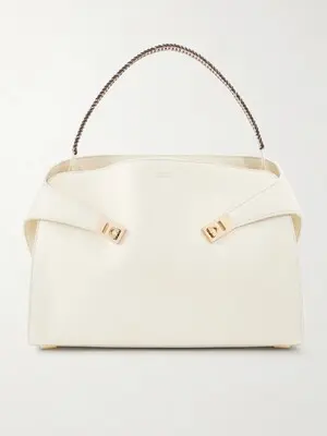 FERRAGAMO Hug Medium Leather Tote