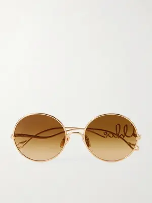 Chloé Iconic Round-frame Sunglasses - Gold