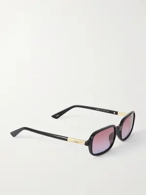 Chloé Judy Rectangle-frame Sunglasses - Black