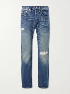 Ralph Lauren Flared Distressed Jeans