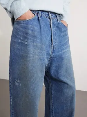 SSSTEIN Straight-leg Distressed Jeans