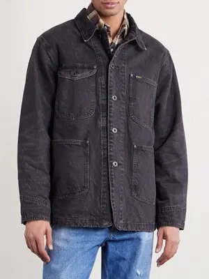 Ralph Lauren Corduroy-trimmed Denim Chore Jacket