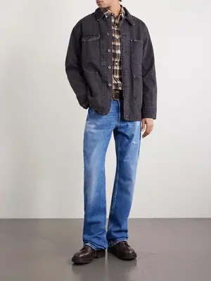 Ralph Lauren Corduroy-trimmed Denim Chore Jacket