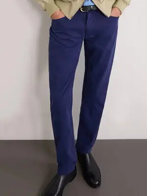 Peter Millar Crown Straight-leg Cotton-canvas Trousers - Blue