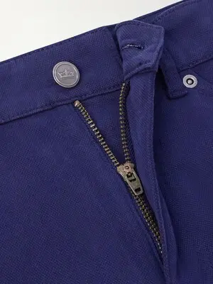 Peter Millar Crown Straight-leg Cotton-canvas Trousers - Blue