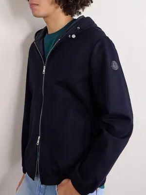 Moncler Cotton-blend Jersey Zip-up Hoodie