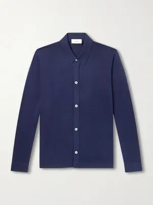 LARDINI Silk Shirt - Blue
