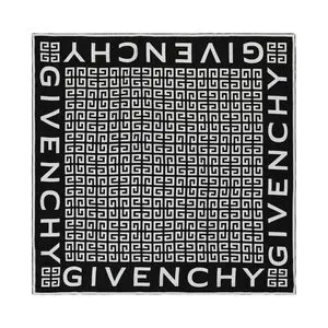 Givenchy 4g Logo Square Scarf 'black White - Multicolor