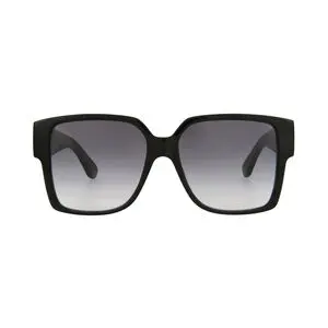Saint Laurent Square Frame Sunglasses - Black