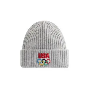 Kith X New Era Team Usa Knit Beanie - Grey