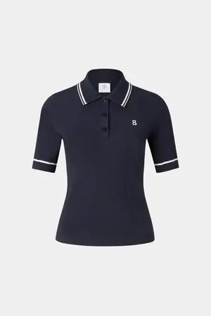 Bogner Knitted Polo Shirt - Navy Blue