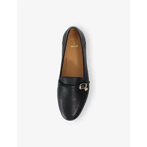 DUNE Leather Loafers - Black Leather