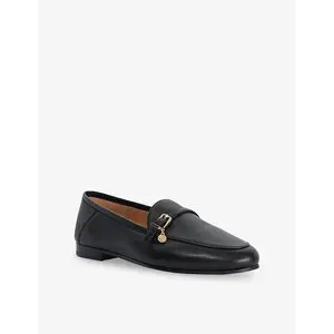DUNE Leather Loafers - Black Leather