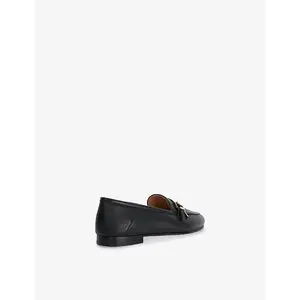 DUNE Leather Loafers - Black Leather