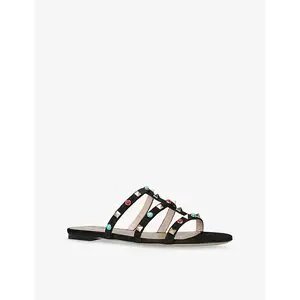 Valentino Garavani Rockstud Leather Flat Slides