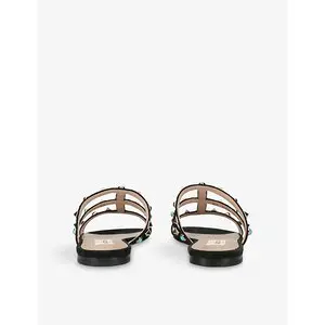 Valentino Garavani Rockstud Leather Flat Slides