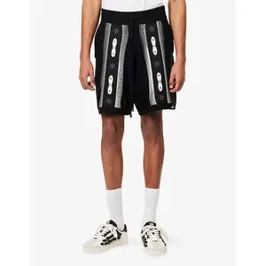 Amiri Studded Stripe Knitted Shorts
