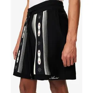 Amiri Studded Stripe Knitted Shorts