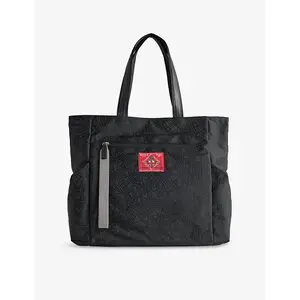 VIVIENNE WESTWOOD Henry Brand-patch Medium Woven Tote Bag - Black