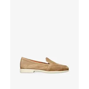 Santoni Malibu Suede Loafers