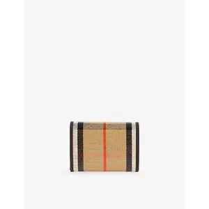 Burberry Highlands Canvas And Leather Coin Wallet
