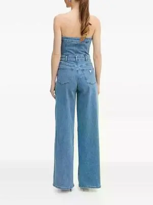 Guess Strapless Flared Jumpsuit