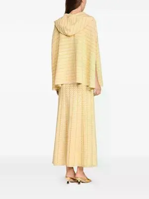 Sandro Rhinestone Knit Cape
