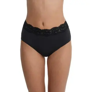 SKARLETT BLUE Divine Lace Trim Brief - Black