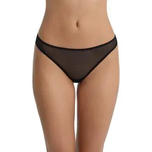 SKARLETT BLUE Jolie Sheer Lace Thong - Black
